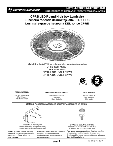 Lithonia Lighting Contractor Select CPRB LED Round Bay Installation ...