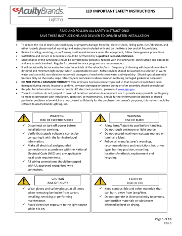 Lithonia Lighting JCBL Installation Instructions | Manualzz