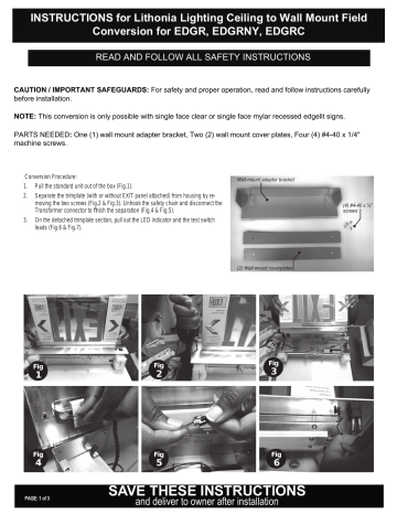 Lithonia Lighting EDG-EDGR Installation Instructions | Manualzz
