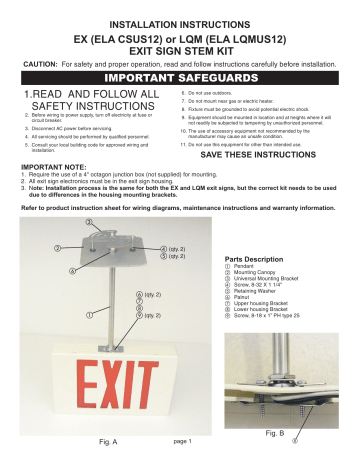 Lithonia Lighting LQM Installation Instructions | Manualzz