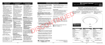 Lithonia Lighting Decor Round Installation Instructions | Manualzz