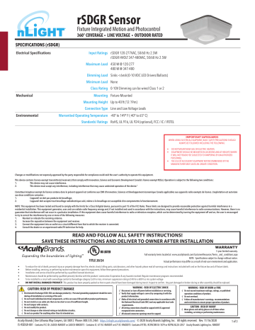 nLight rSDGR Installation Instructions | Manualzz