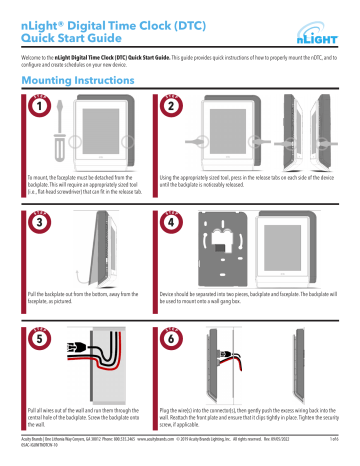 nLight nDTC Quick Start Guide | Manualzz