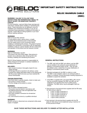 Reloc RMC Modular Wiring Installation Instructions | Manualzz