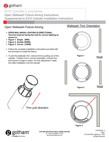 Gotham Lighting EVO® 4" Round Wall Mount Cylinder Installation ...