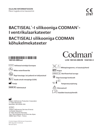 Integra CODMAN® Ventricular Catheter & Peritoneal Catheter ...