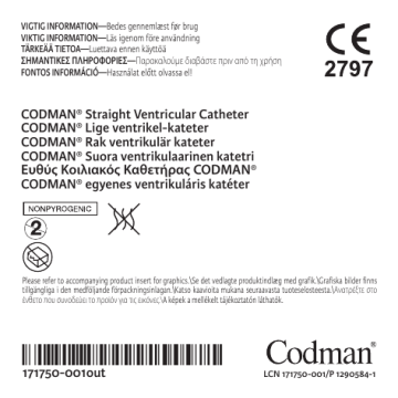Integra CODMAN® Straight Ventricular Catheter Betjeningsvejledning ...