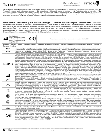 Integra MicroFrance® Bipolar Electrosurgical Instruments ...