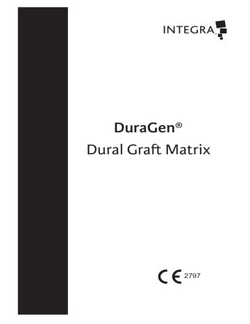 Integra DuraGen® Dural Graft Matrix Bedienungsanleitung | Manualzz