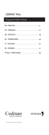 Integra CERTAS® Plus Programmable Valves & BACTISEAL® Instructions for ...