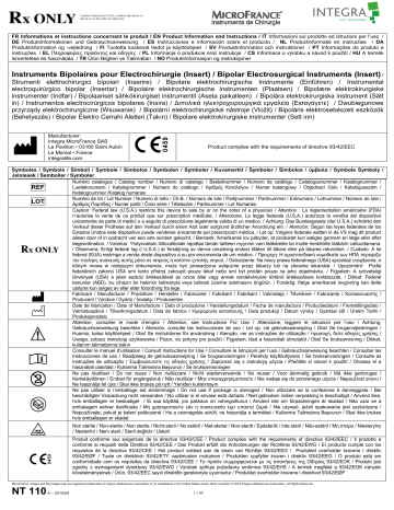 Integra MicroFrance® Bipolar Electrosurgical Bedienungsanleitung | Manualzz