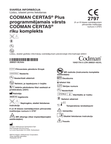 Integra CERTAS® Plus Programmable Valve & CERTAS® Tool Kit ...