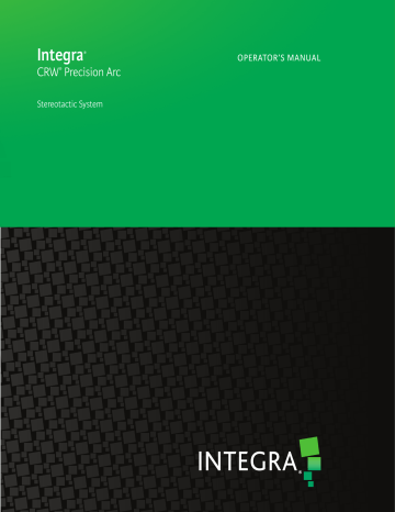 Integra CRW Precision™ Arc System Instructions for use | Manualzz