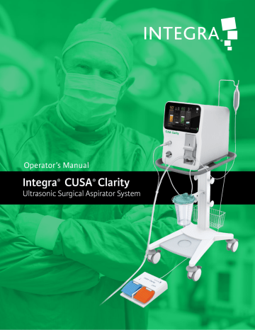 Integra CUSA® Clarity Instructions for use | Manualzz