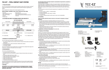 Integra TCC-EZ® – Total Contact Cast System Instructions for use | Manualzz