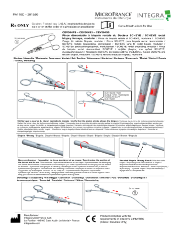 Integra MicroFrance® Scheye Rectal Biopsy Forceps, Modular Mode d ...