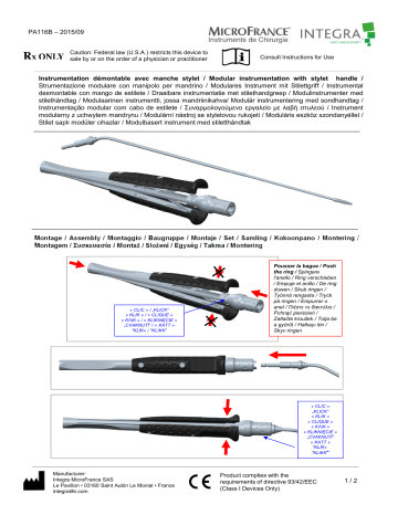 Integra MicroFrance® Modular Instrumentation Instructions for use ...