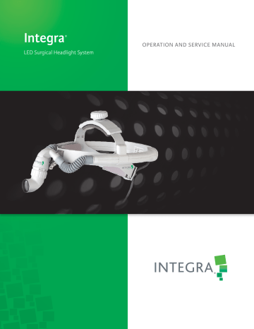 Integra LED Surgical Headlight System Instructions for use | Manualzz