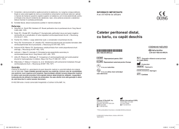 Integra 825-1682-85-0RO Distal Peritoneal Catheter, Barium Open End ...