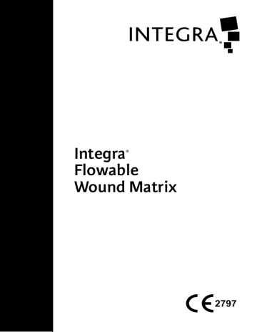 Integra Flowable Wound Matrix Bedienungsanleitung | Manualzz