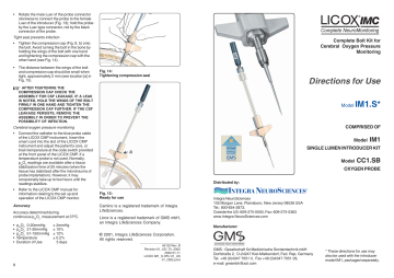 Integra Licox® IM1S Instructions for use | Manualzz