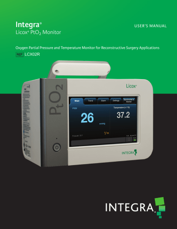 Integra Licox® Recon PtO2 Monitor Instructions for use | Manualzz