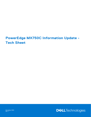 Dell PowerEdge MX750c server Specifications | Manualzz