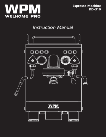 WPM KD-310 Coffee Machine Instruction manual | Manualzz