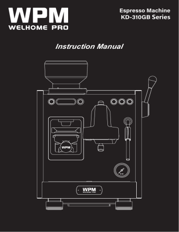 WPM KD-310GB Coffee Machine Instruction manual | Manualzz