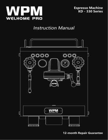 WPM KD-330 Coffee Machine Instruction manual | Manualzz