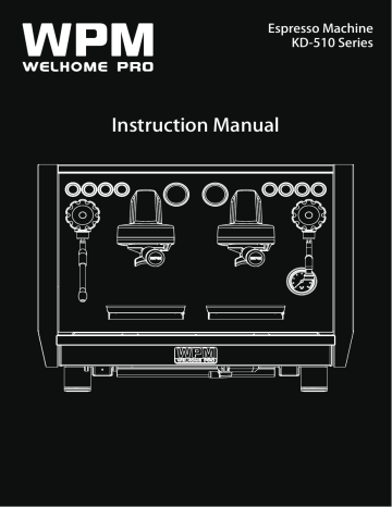 WPM KD-510 Coffee Machine Instruction manual | Manualzz