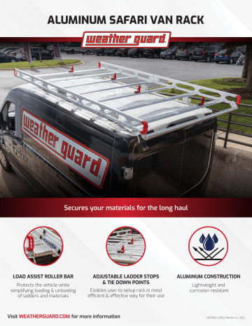 Weather Guard Safari Van Rack Guide | Manualzz