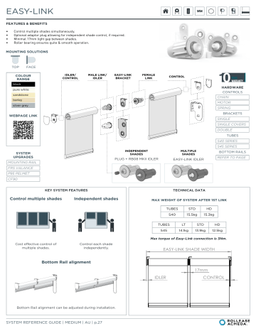Rollease Acmeda S40/45 Easy-Link Quick Reference Guide | Manualzz
