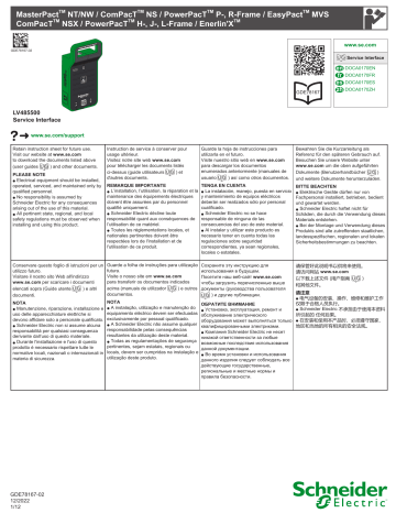 Schneider Electric Service Interface Kit Benutzerhandbuch | Manualzz