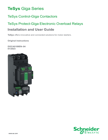 Schneider Electric TeSys Giga Series - Contactors and Electronic ...