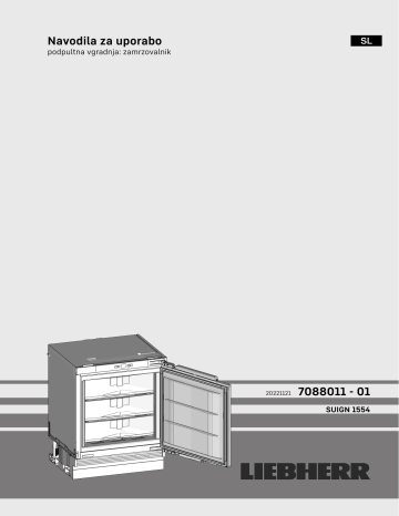 Liebherr SUIGN 1554 Vgradna podpultna zamrzovalna omara Operativne ...