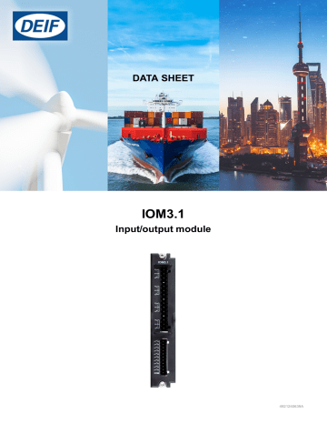 DEIF ML 300 IOM31 module Data Sheet | Manualzz
