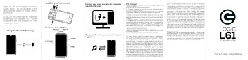 Logic L61 SMARTPHONE Quick Guide | Manualzz