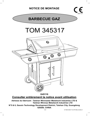 Somagic Barbecue À Gaz 3 Brûleurs Mode d'emploi | Manualzz