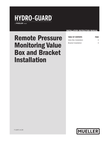 Mueller Remote Pressure Monitoring System Quick Start Guide | Manualzz