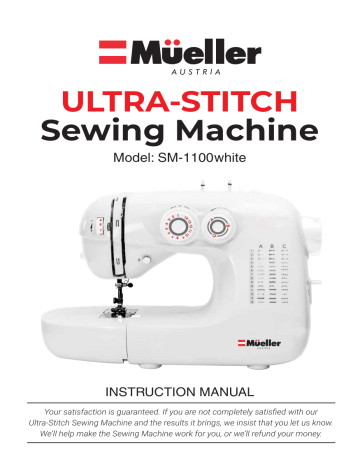Mueller SM-1100gray Ultra-Stitch Sewing Machine Instruction manual ...