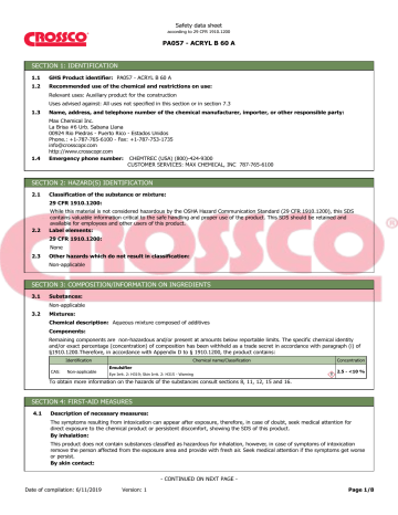 Crossco PA057-2 Acryl B60 Liquid Bonding Agent Admixture - 5 Gal ...