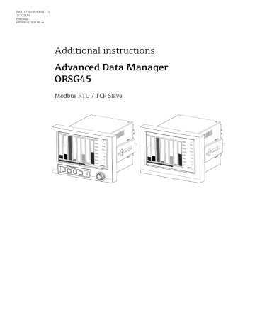 2.6.13 Modbus Master → device: batch data (batch option). Endres+Hauser ...