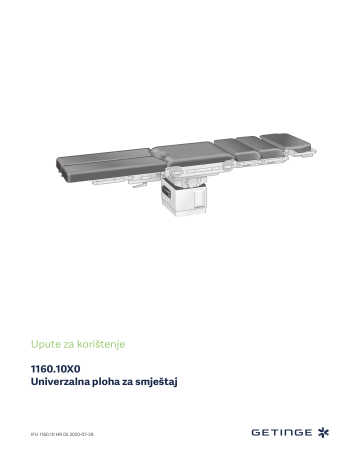 Getinge 116010G0 Universal table top, IPC, US Operativne instrukcije ...