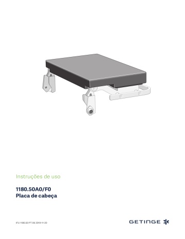 Getinge 118050F0 Head rest Instruções de operação | Manualzz
