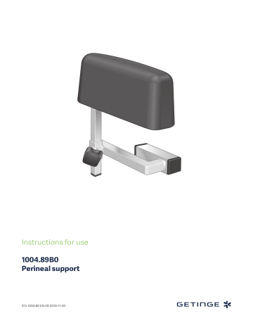 Getinge 100489B0 / PERINEAL support Instructions for Use | Manualzz
