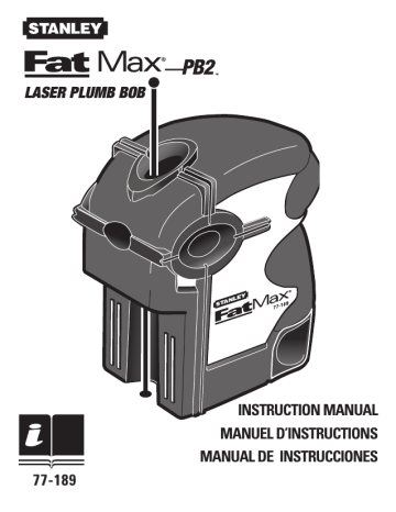 Stanley 77-189 FatMax Plumb Bob Instruction manual | Manualzz
