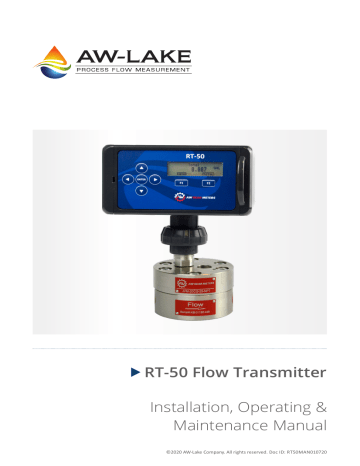 AW Gear Meters RT-50 Transmitter Manual | Manualzz