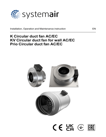 Systemair K 160 EC sileo Instruction | Manualzz