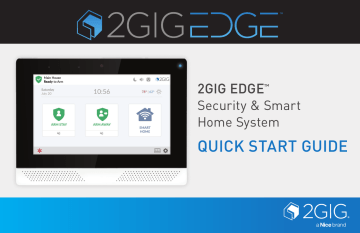 2GIG EDGE Panel Quick Start Guide | Manualzz